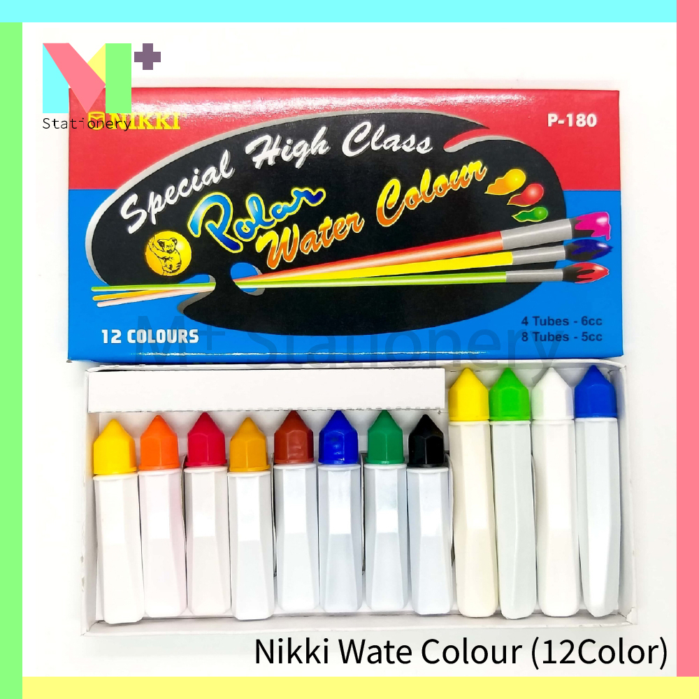 Nikki Water Colour 12 Colour (4 Color x 6cc) / Super Special High Class ...