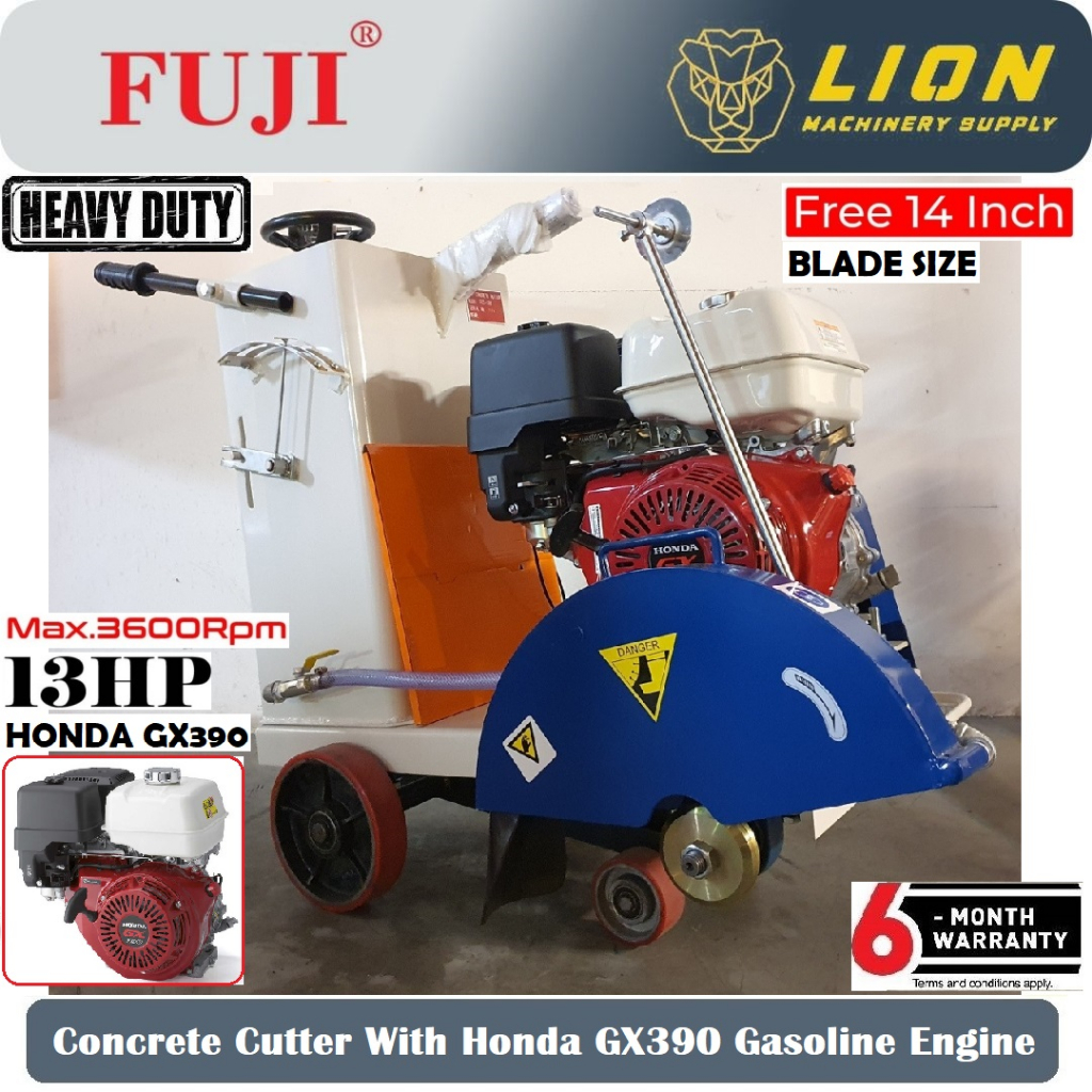 FUJI 18" Road Concrete Cutter with Honda GX390/Senci SC460 13HP/16HP Engine FOC 1pc 14" Cutting ...