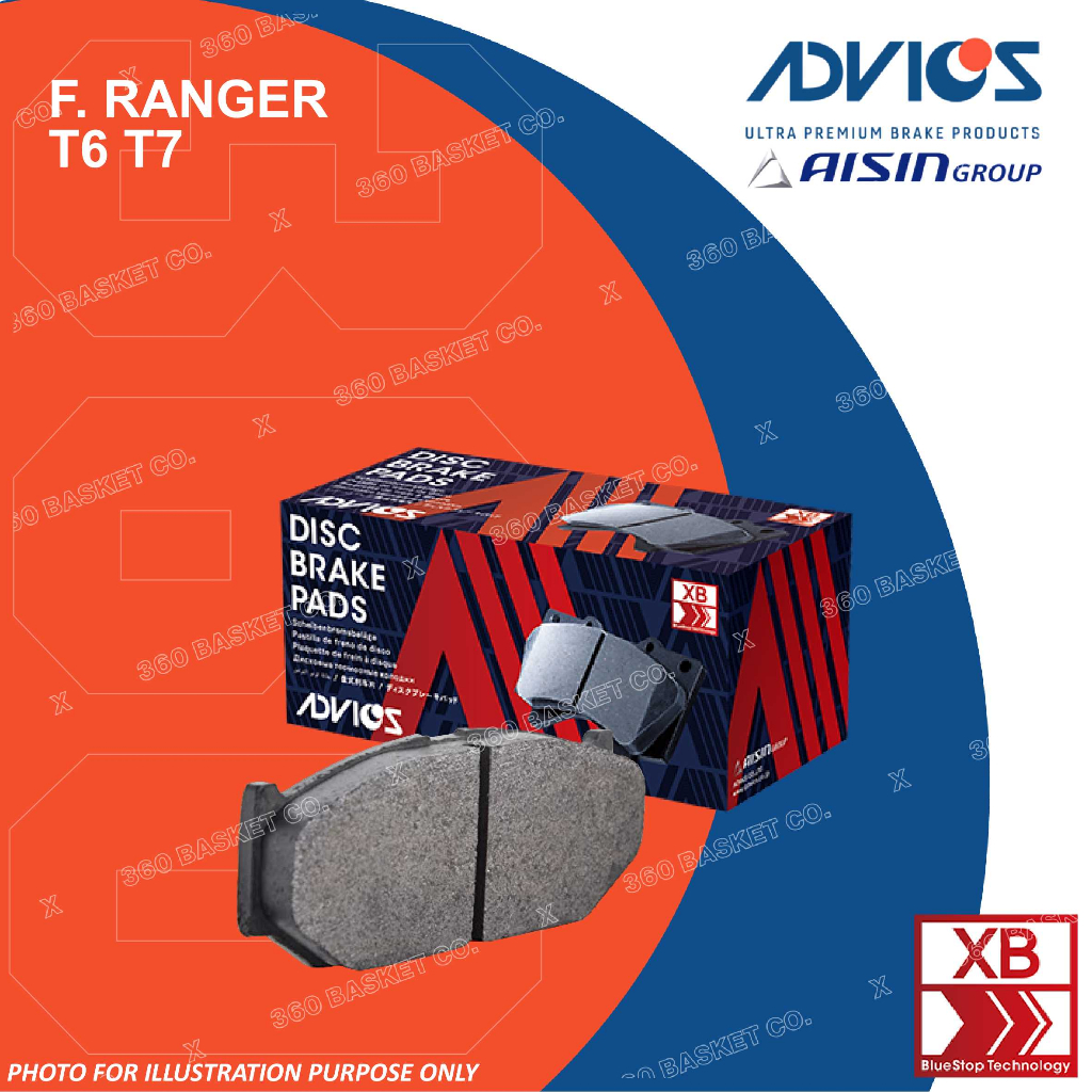 ADVICS ORIGINAL BRAKE PAD FORD RANGER UCYE3323Z (BREK PAD SET) | Shopee ...