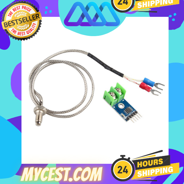 K Type K Thermocouple Temperature Sensor + MAX6675 | Shopee Malaysia