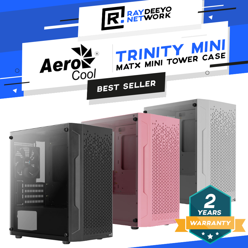 Aerocool Trinity Mini Tower Case MATX Casing [Bundle Promo] | Shopee ...