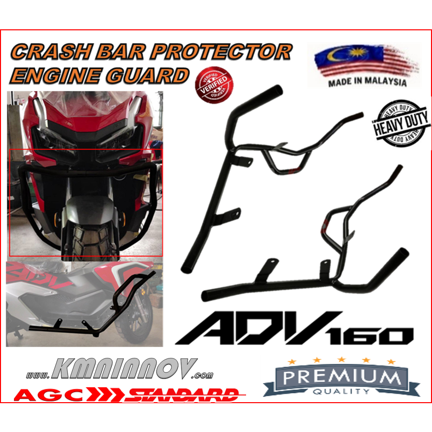 HONDA ADV 160 CRASH BAR PROTECTOR ENGINE GUARD HEAVY DUTY TOP QUALITY ...