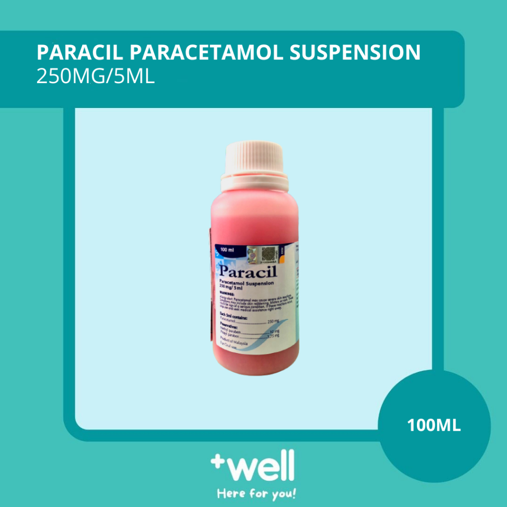 Paracil Paracetamol Suspension 250mg -100ml | Shopee Malaysia