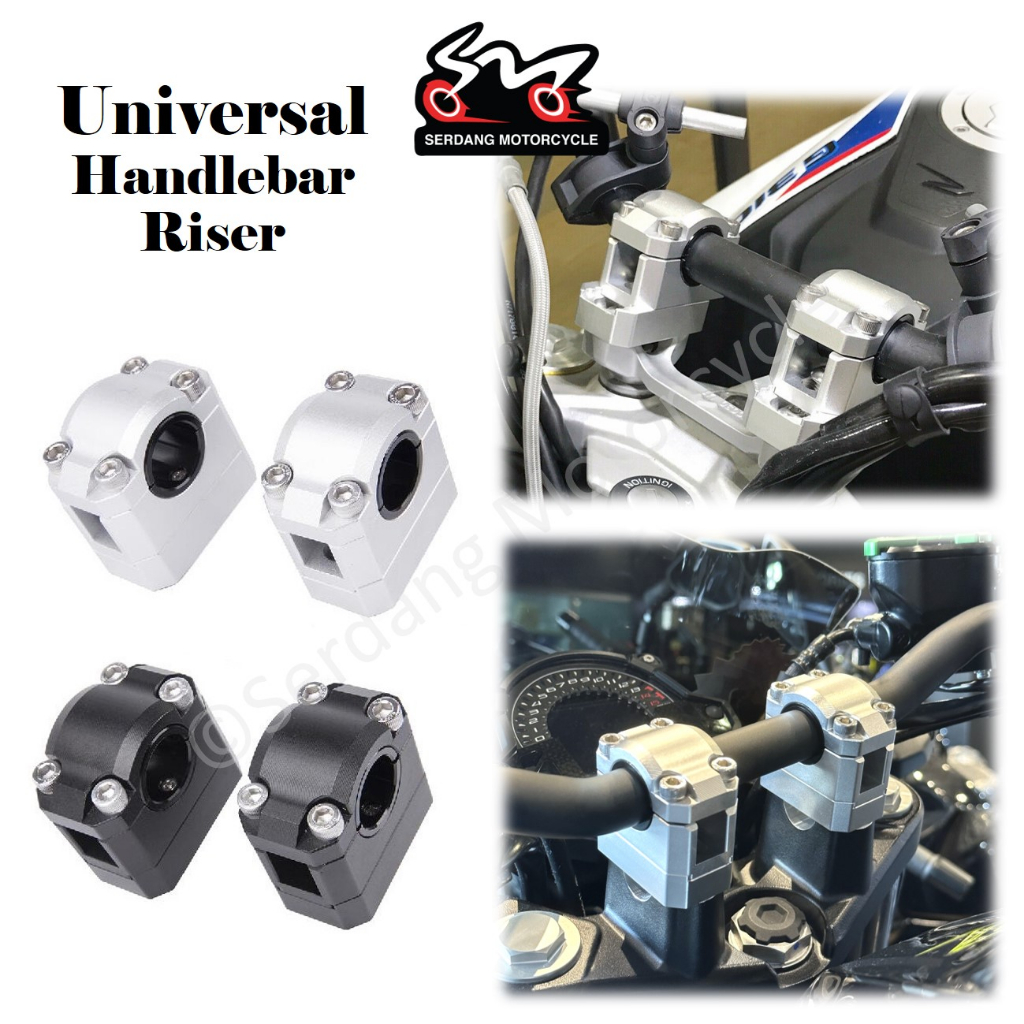 Universal Handlebar Riser Peninggi Handle Bar 28mm 22mm Tambah Tinggi Clamp Mount | Shopee Malaysia