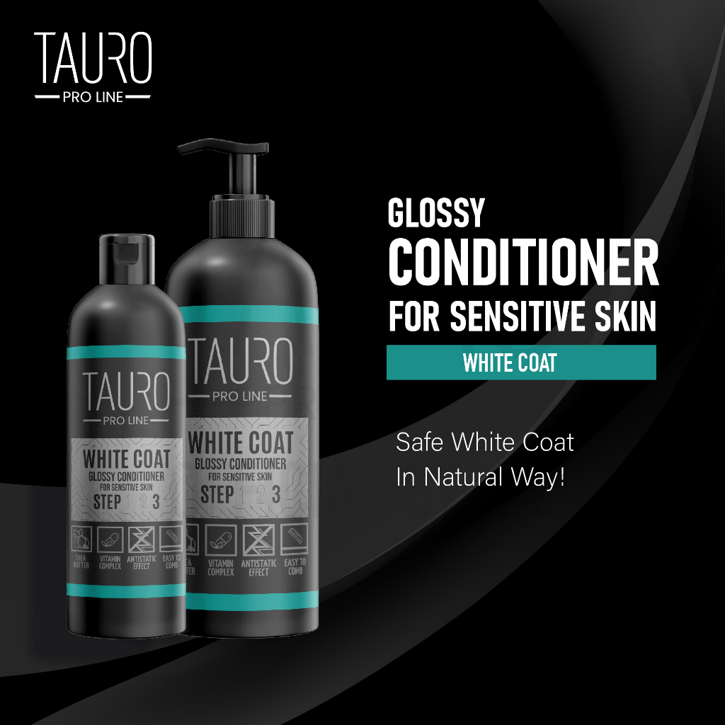 Tauro Pro Line White Coat Glossy Conditioner (250ml / 1L) Clearance ...