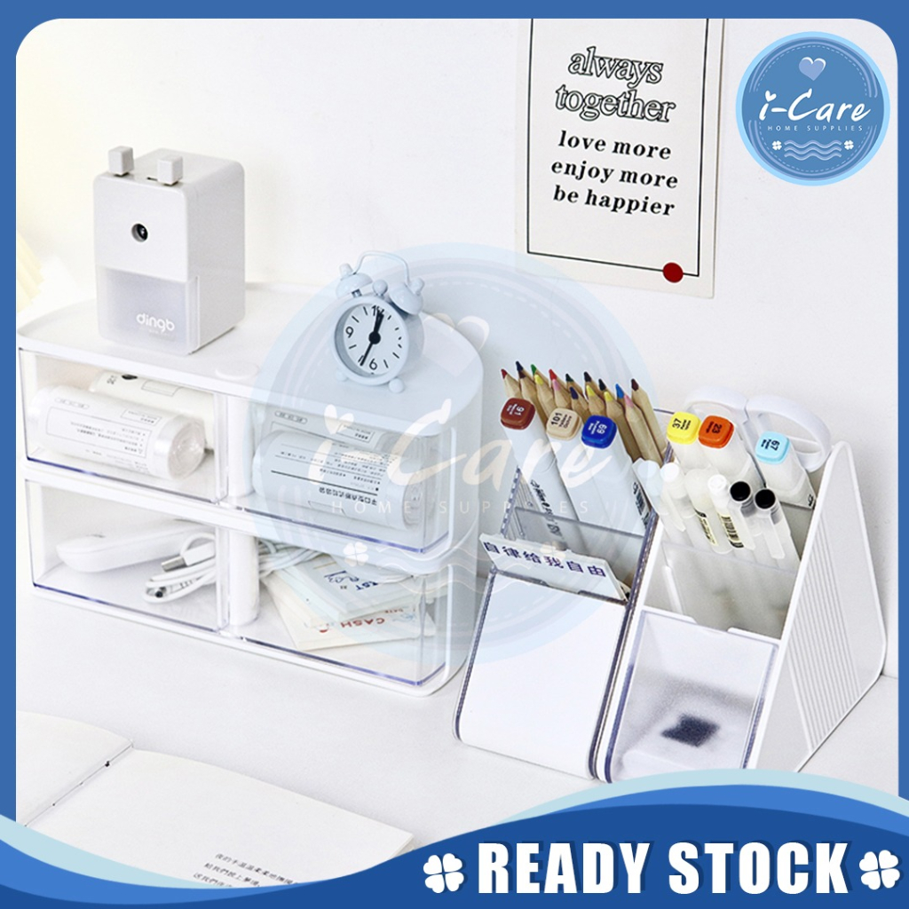 【I281 READY STOCK】Creative Rotatable Drawer Storage Box Stackable ...