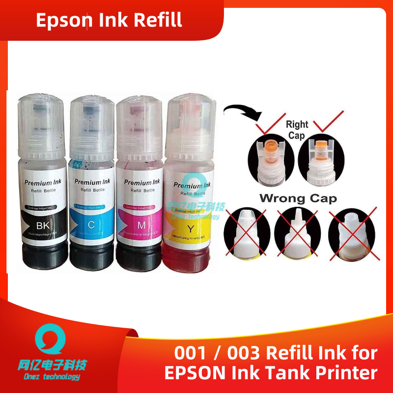 Refill Dye Ink-001 002 003 004 for Printer L3100 L3150 L3060 L3100 ...