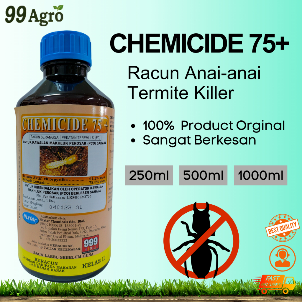 Racun Anai Anai (250ml dan 1L) Chemicide 75+ Termite Pest Control Ubat Anai Anai Racun Semut ...