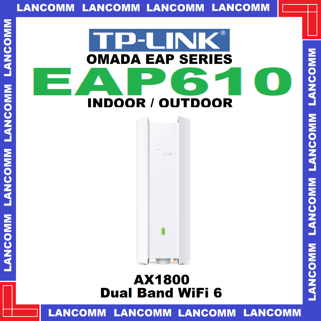 TP-LINK EAP610 Outdoor AX1800 Indoor/Outdoor WiFi 6 Access Point EAP610 ...