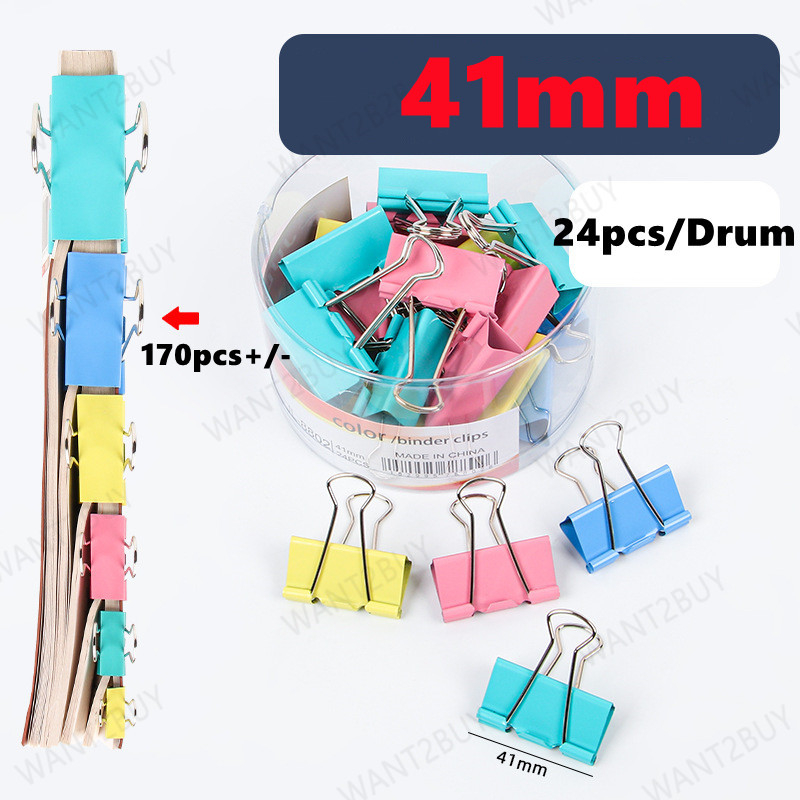 Metal Paper Double Clip Bulldog 19mm 25mm 32mm 41mm 51mm klik kertas ...