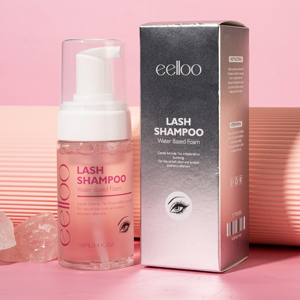 Eelloo 500ml Eyelash Shampoo Non-Irritating Eyelash Extension Wash ...