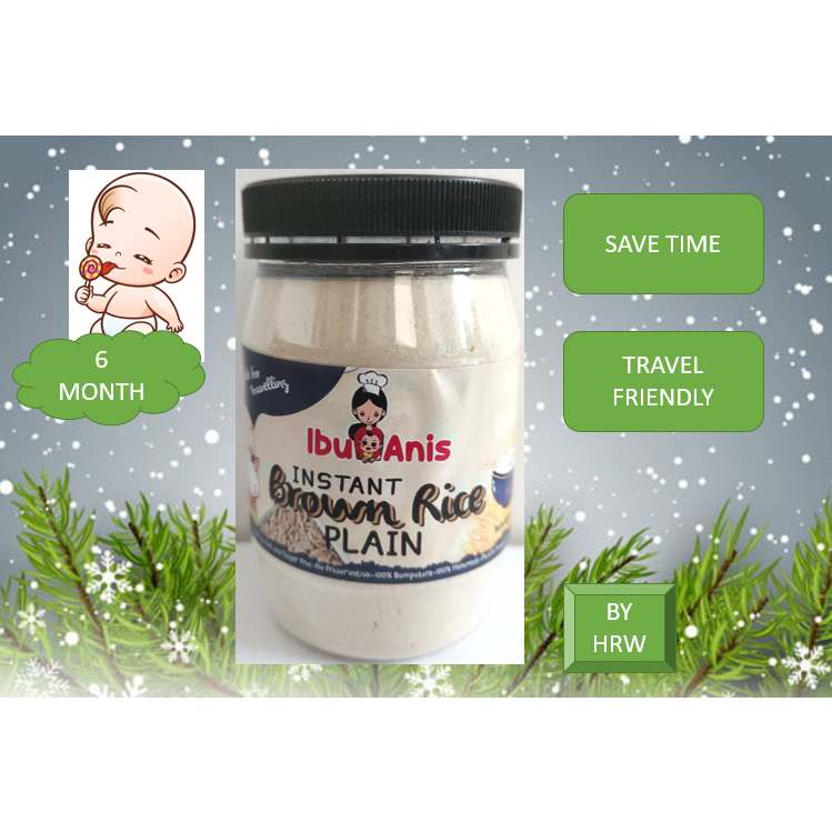 INSTANT BROWN RICE PLAIN(BABY PORRIDGE) | Shopee Malaysia