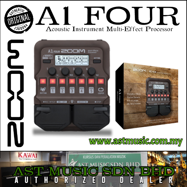 Zoom A1 Four Acoustic Instrument Multi-Effect Processor | Shopee Malaysia