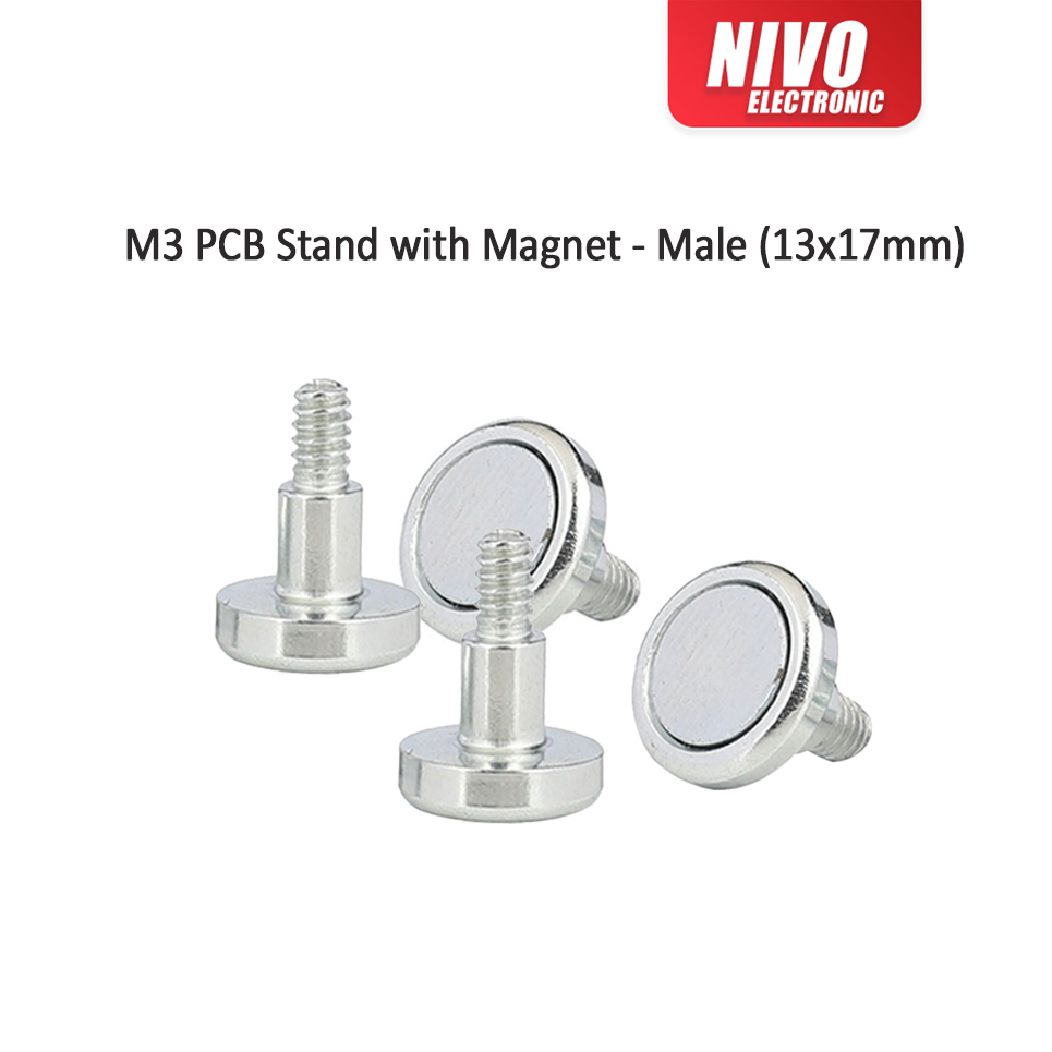 4PCS M3 Magnetic Standoff PCB Stand with Magnet Male (13x17mm) | Shopee ...