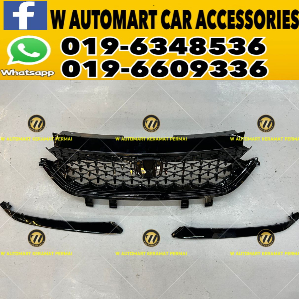 HONDA CITY GN2 SEDAN/HATCHBACK 2020-2023 SAMURAI SPORT DIAMOND ABS FRONT GRILL | Shopee Malaysia