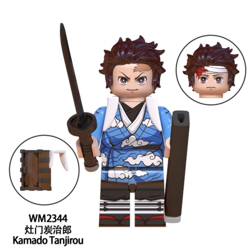 Demon Slayer Tanjiro Kamado Nezuko Minifigure Building block Great for ...