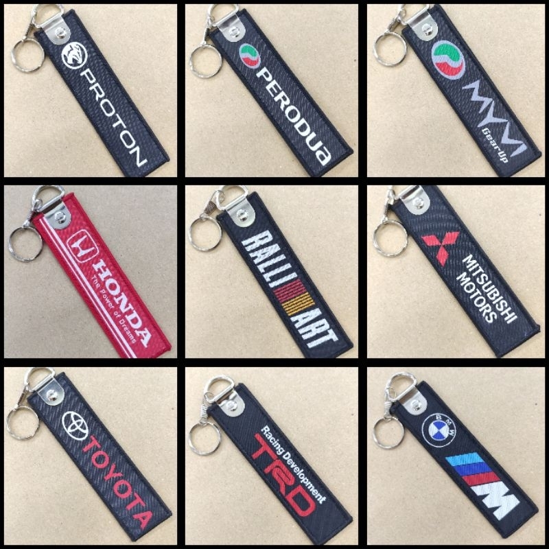 Keychain proton perodua myvi honda toyota ralliart key chain kereta ...