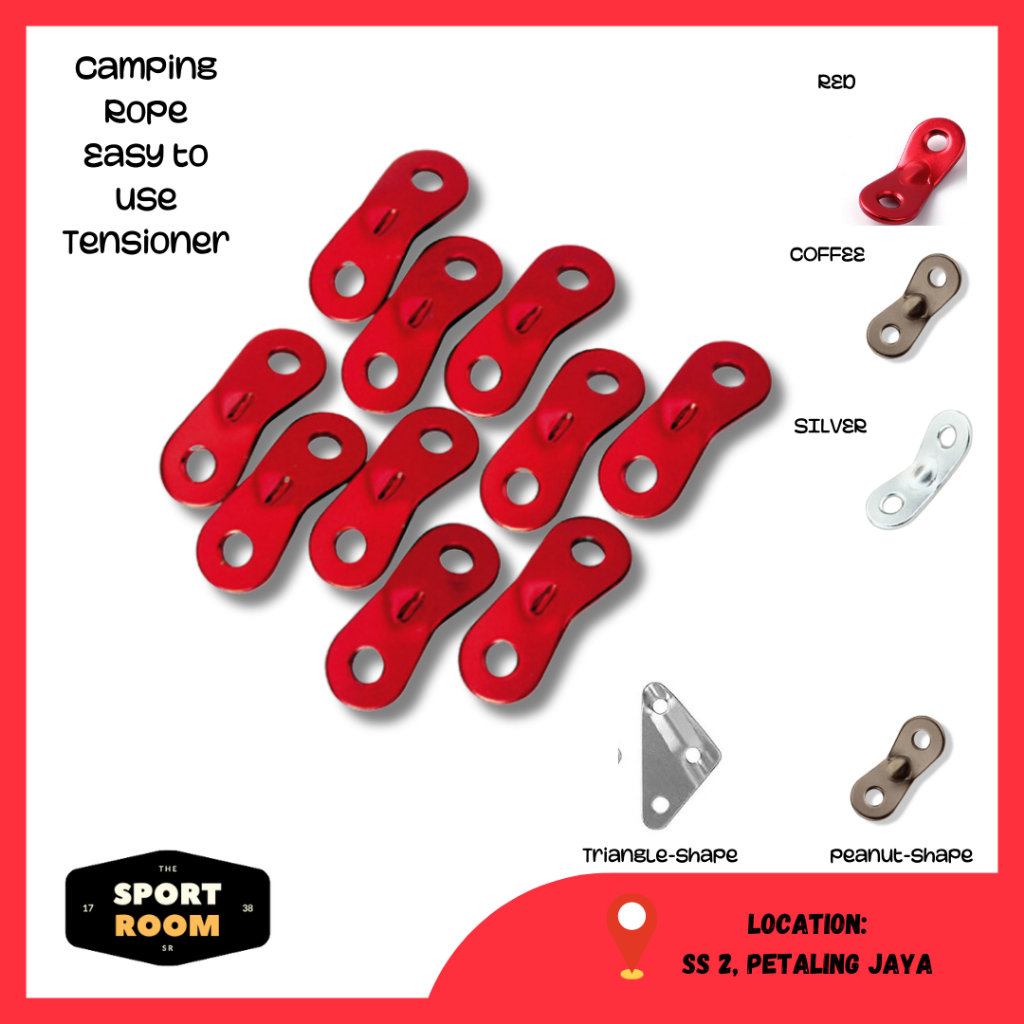 Camping Paracord Rope Tensioner Penegang Tali Camping Rope Tali ...