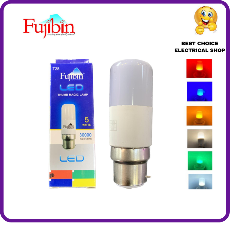 Fujibin Bulb LED Thumb Magic Lamp/Bulb 5W Mentol LED Colour/B22 ...