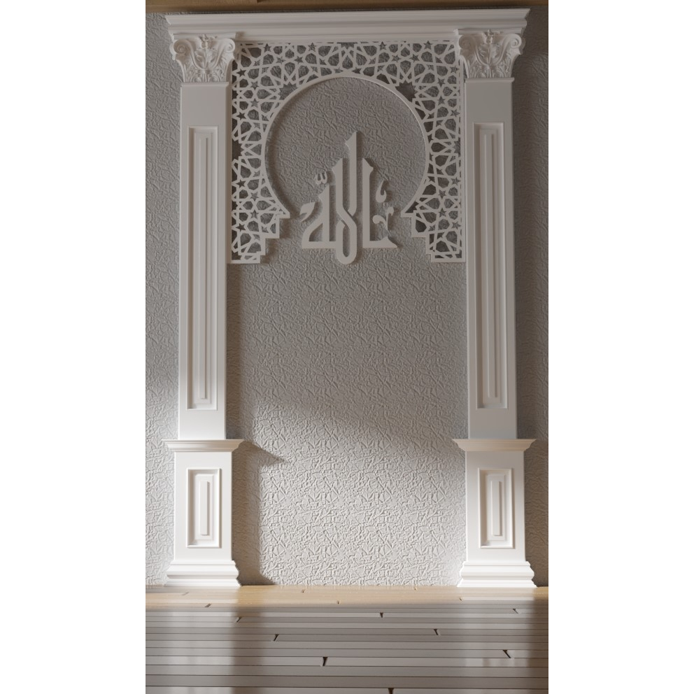 9' x 5' arch 23 /mihrab / dekorasi surau / islamic panel / decorative ...