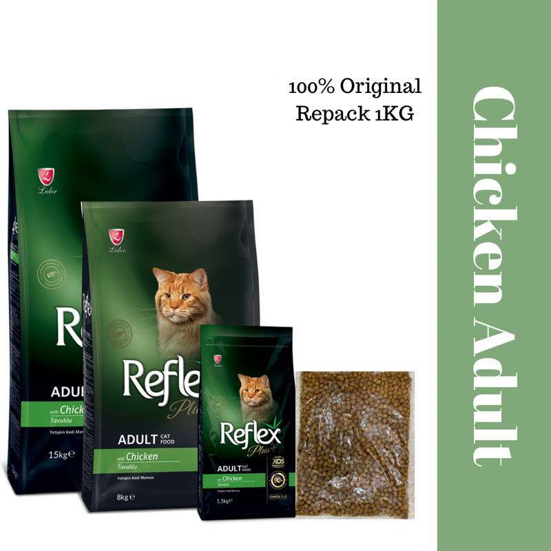 Reflex Plus Chicken Adult Repack 1KG | Shopee Malaysia