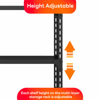 MOK Rak Besi Bertingkat 120*40*210CM Boltless Rack Height Adjustment ...