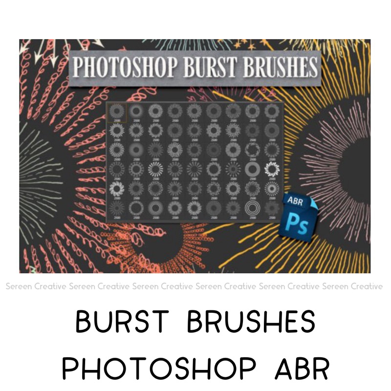 PS12 Photoshop Burst Brushes (PS Brush Abr) | Shopee Malaysia
