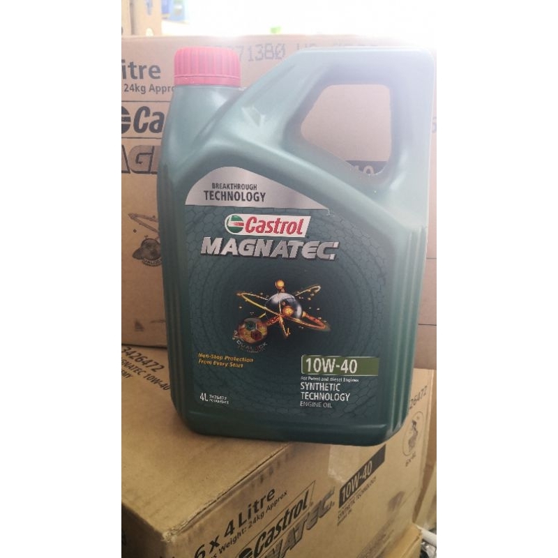 Castrol Magnatec DUAL LOCK10W40 Semi Synthetic Engine Oil 4L Minyak ...