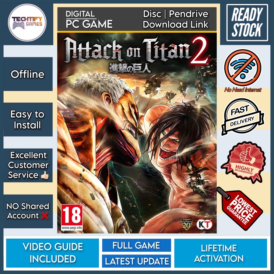 [PC Game] Attack on Titan 2 - Offline [Disc | Pendrive | Download Link ...