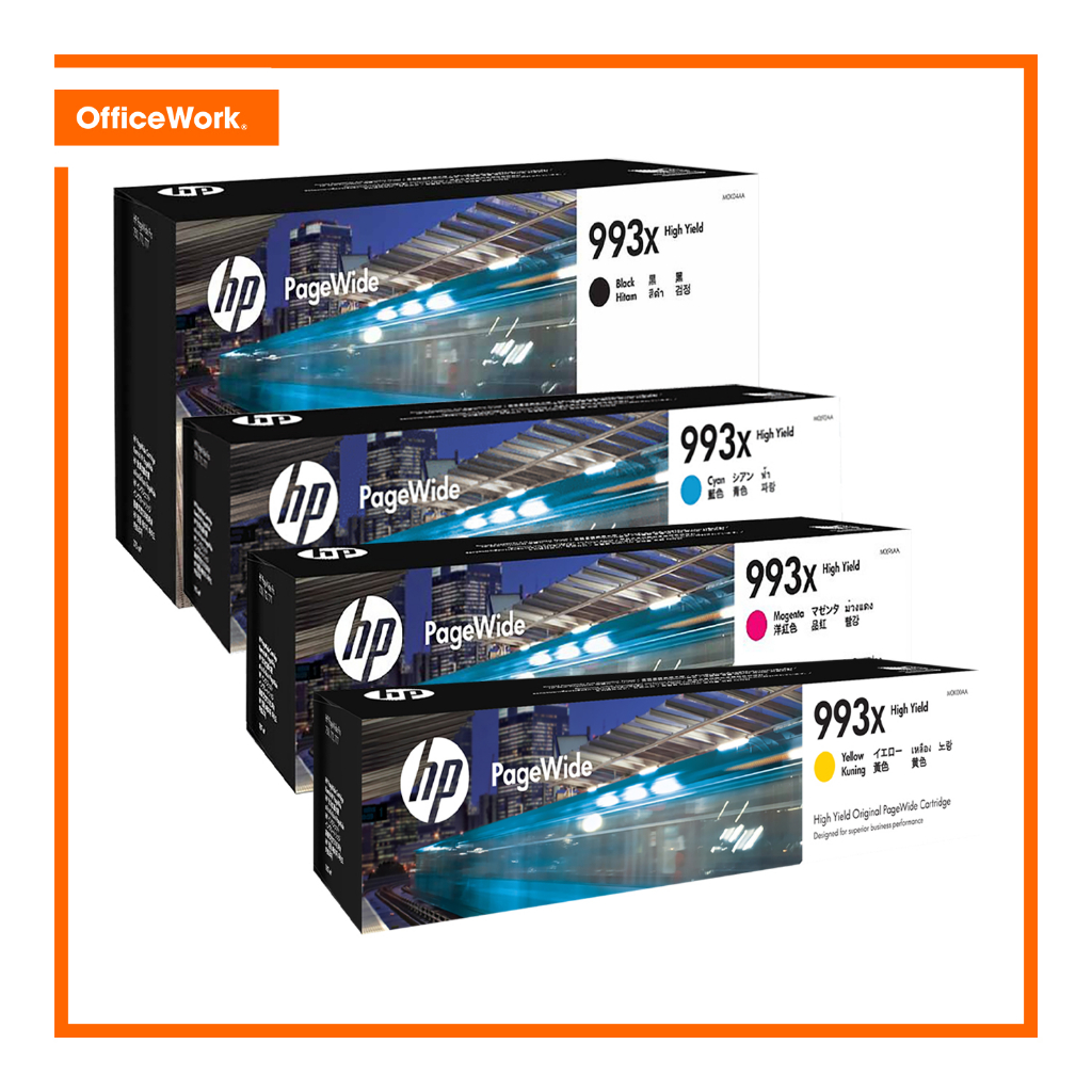 HP 993X High Yield Black/Cyan/Magenta/Yellow Original PageWide Cartridge | Shopee Malaysia