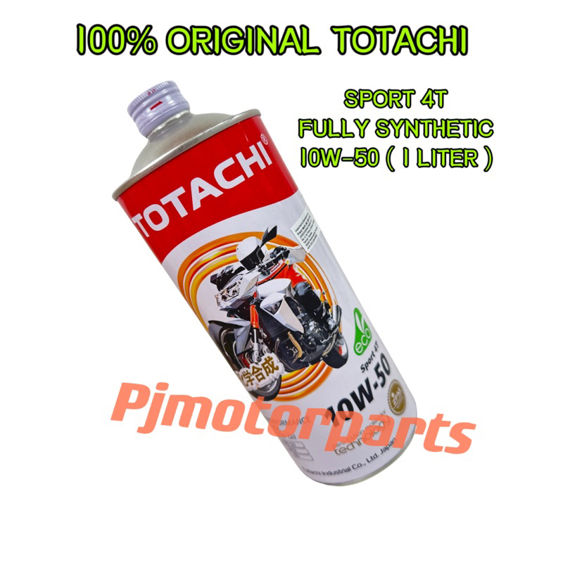 ( 100% ORIGINAL TOTACHI ) 10W-40 ECO 100% FULLY SYNTHETIC 4T MINYAK ...