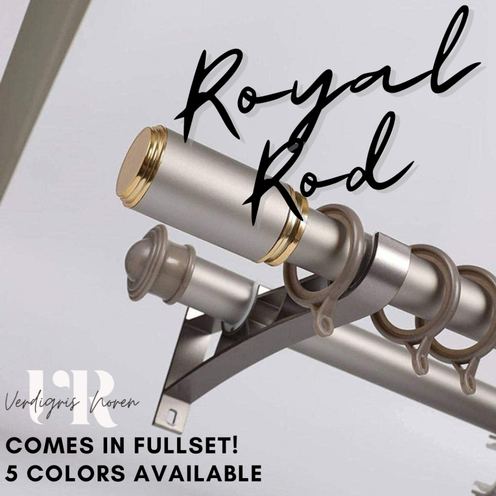 (𝓥𝓔𝓡𝓓𝓘𝓖𝓡𝓘𝓢) Aluminum Curtain Rod Royal Rod/ Rod Langsir Besi Panjang ...