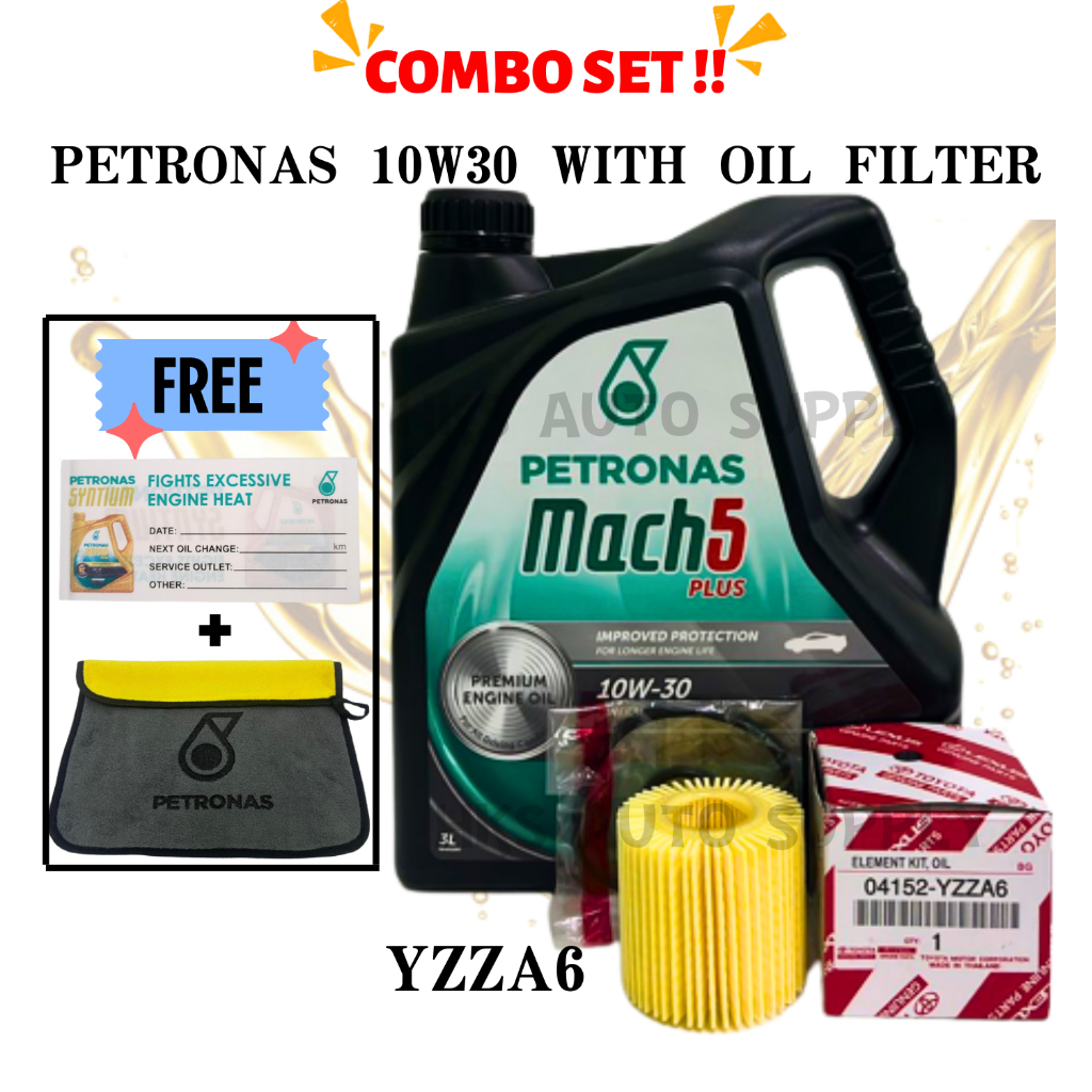 100% original Petronas Mach 5 PLUS 10W-30 10W30 SN/CF Engine Oil 3L ...