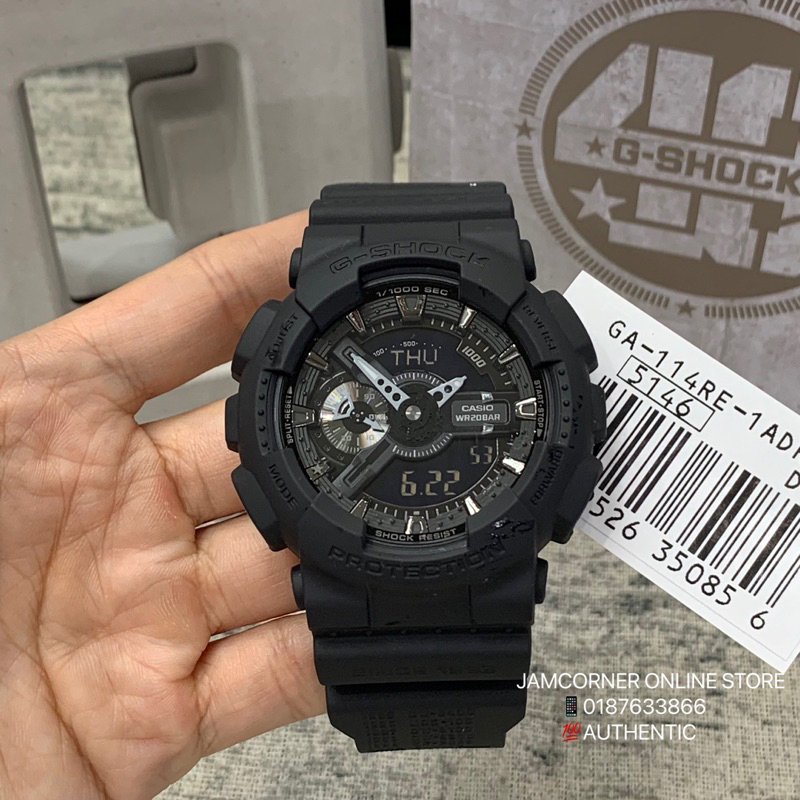 100% ORIGINAL LIMITED EDITION GA-114RE-1A CASIO G-SHOCK G-SHOCK 40th Anniversary REMASTER BLACK ...