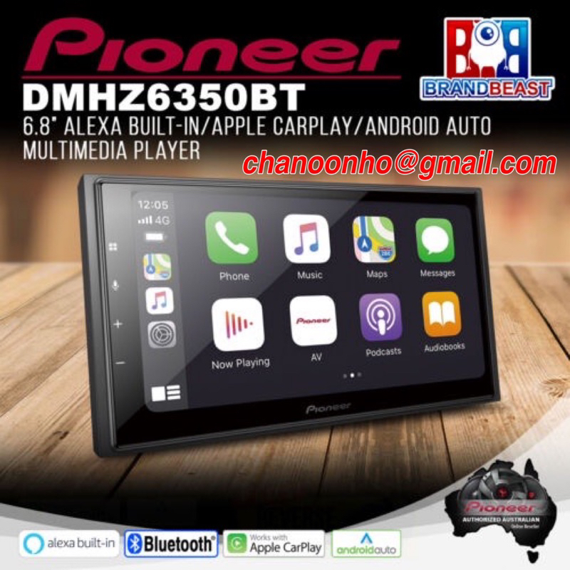 PIONEER DMH-Z6350BT - 6.8” CAPACITIVE TOUCH-SCREEN “SHORT CHASSIS” WITH ALEXA BUILT-IN, APPLE ...