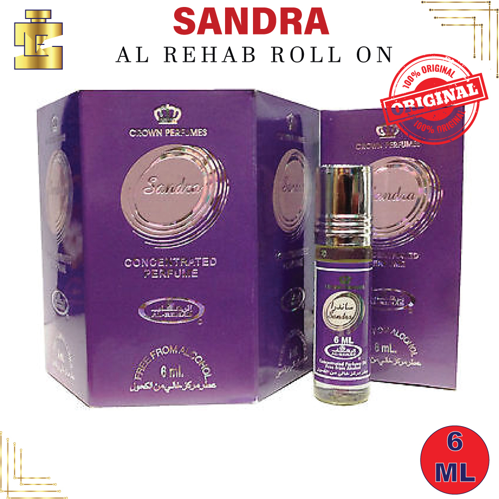 SANDRA Al Rehab Perfume 6ml X 6pcs Sekotak 100% Original Attar Roll on ...