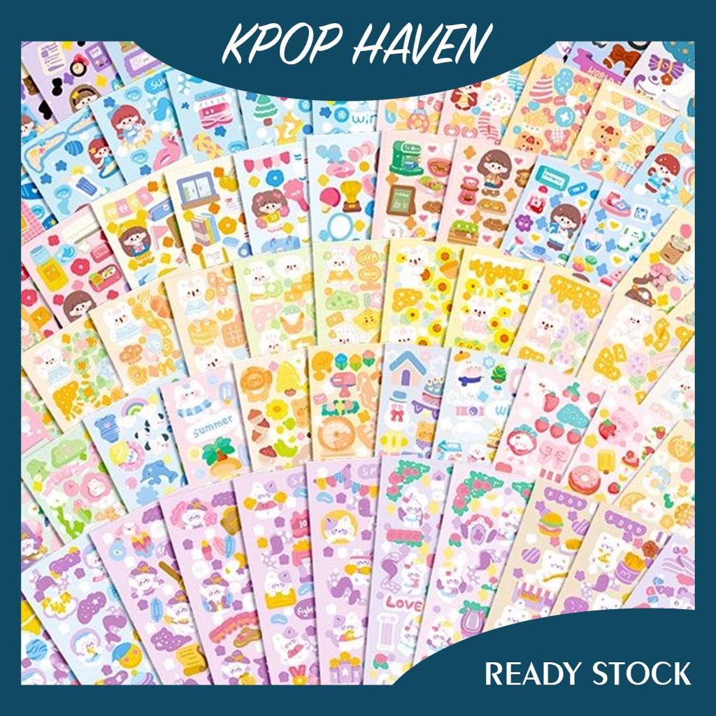 Cartoon Shiny Stickers Set Student Decorative DIY Material Stickers ...