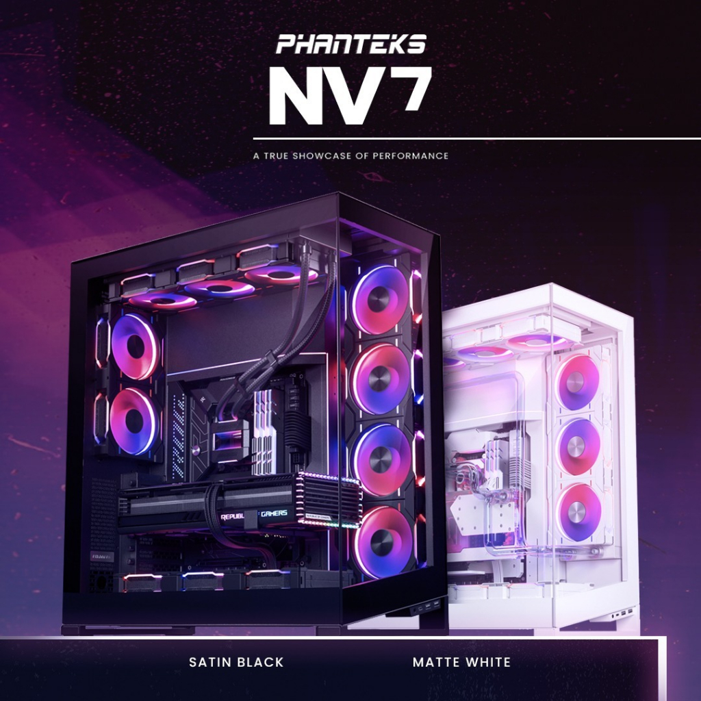 # PHANTEKS NV7 Series - Full Tower DRGB T.G PC Case # [BLACK/WHITE] | Shopee Malaysia