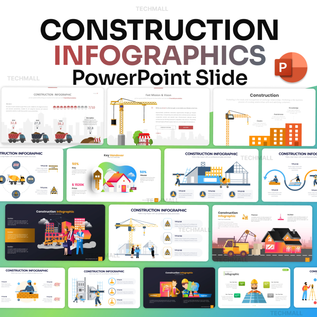 Construction Infographics PowerPoint Presentation Template | Easy Edit ...