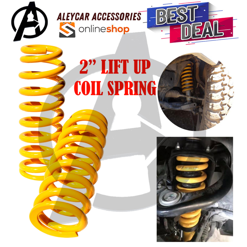 [1 PAIR] 40MM Raised UP 2" INCH HEAVY DUTY Coil Spring FOR HILUX TRITON ...