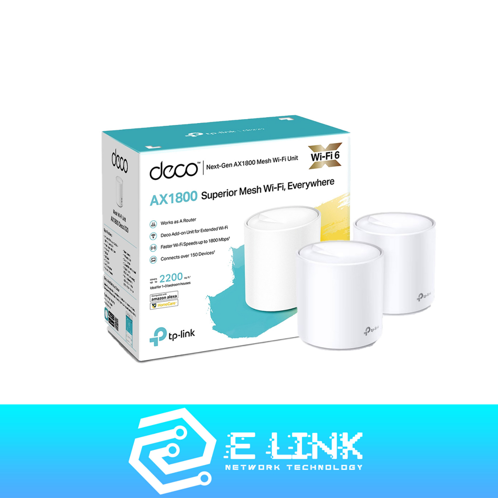 TP-Link Deco X20 AX1800 Wifi 6 Mesh Router (2 pack) | Shopee Malaysia