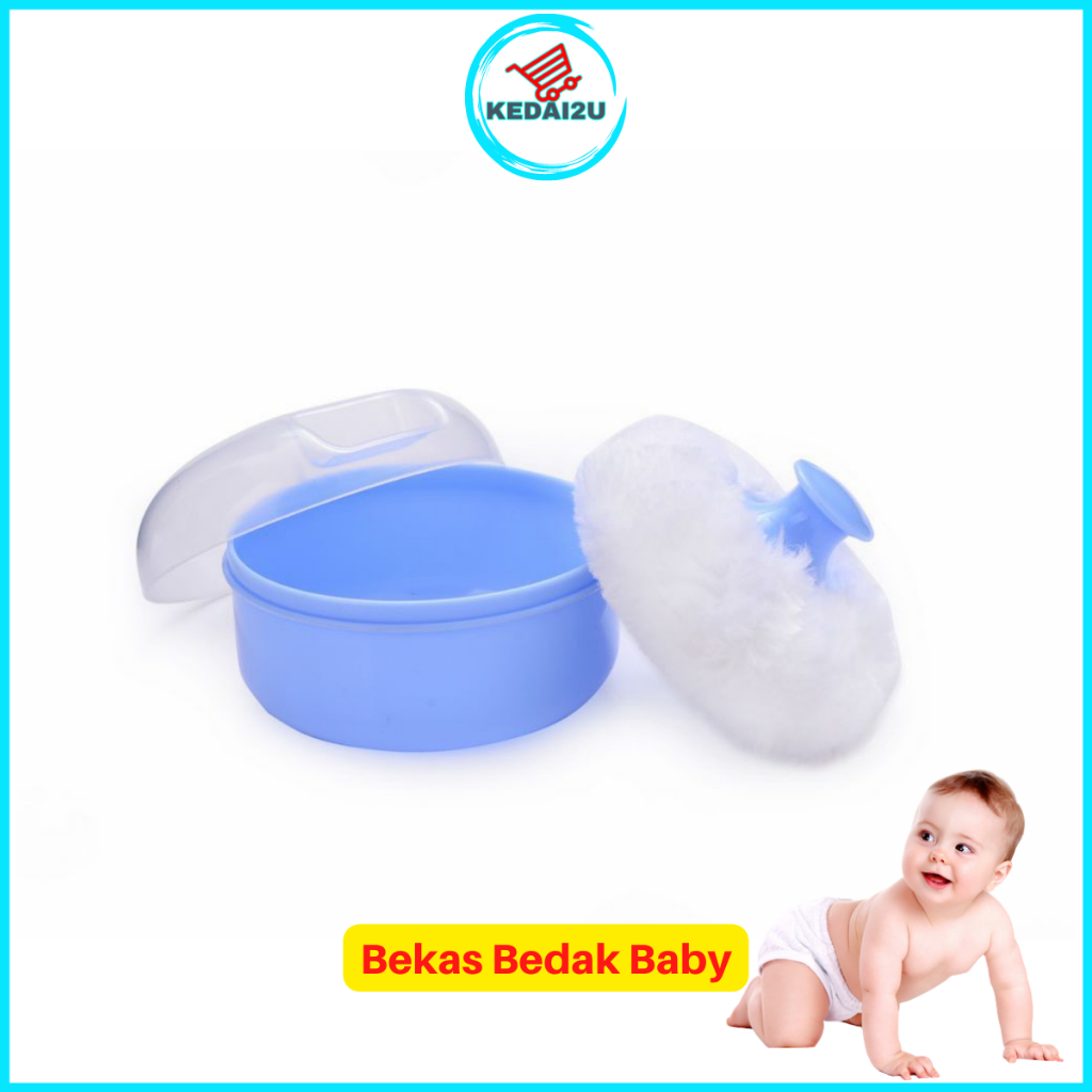 Baby Powder Case Powder Puff Refill Box Bekas Bedak Bayi BABY PUFF ...