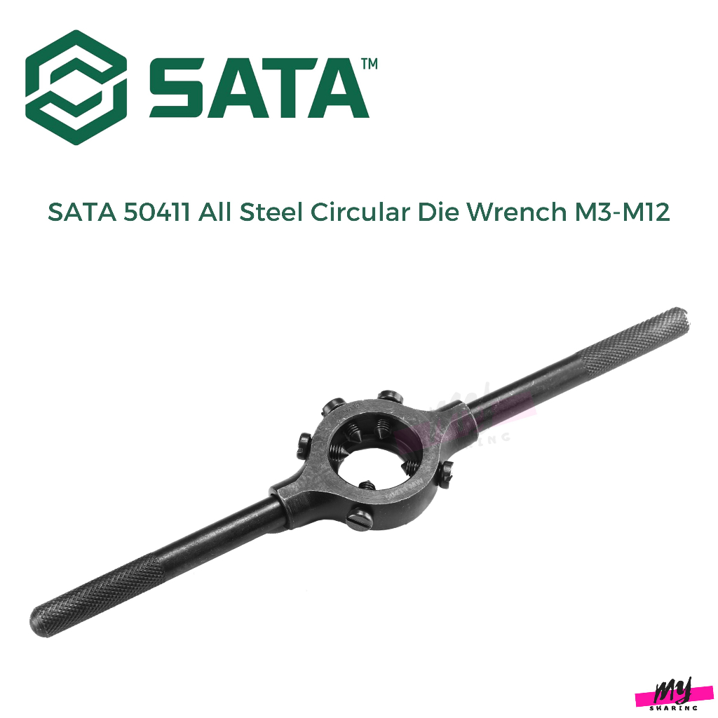 SATA 50411 All Steel Circular Die Wrench M3-M12 | Shopee Malaysia