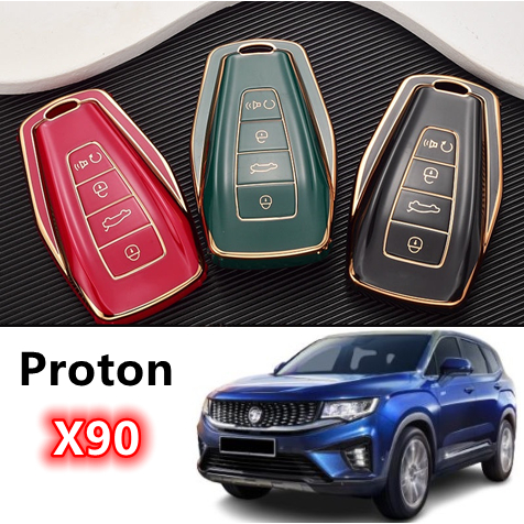 Proton X90 Key Cover Chrome Reflection TPU Car Key Remote Casing Sarung ...