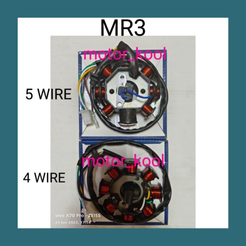 MR3 /KRISS MR3 FUEL COIL MAGNET COIL STARTER COIL FIELD COIL 4 WIRE 5 ...