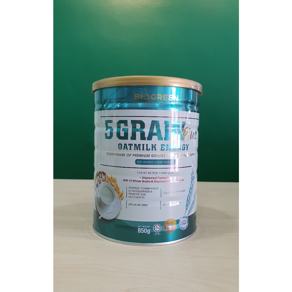 Biogreen 5 Grain Plus Oatmilk Energy (850g) | Shopee Malaysia