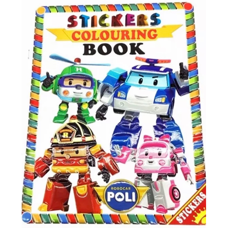 【MJ】[Ready Stock] Sticker Colouring Book / Buku warna Kanak / Avenger ...