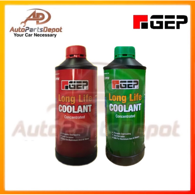 UMW GEP Long Life Coolant Concentrated RED, GREEN (1 LITER) | Shopee Malaysia