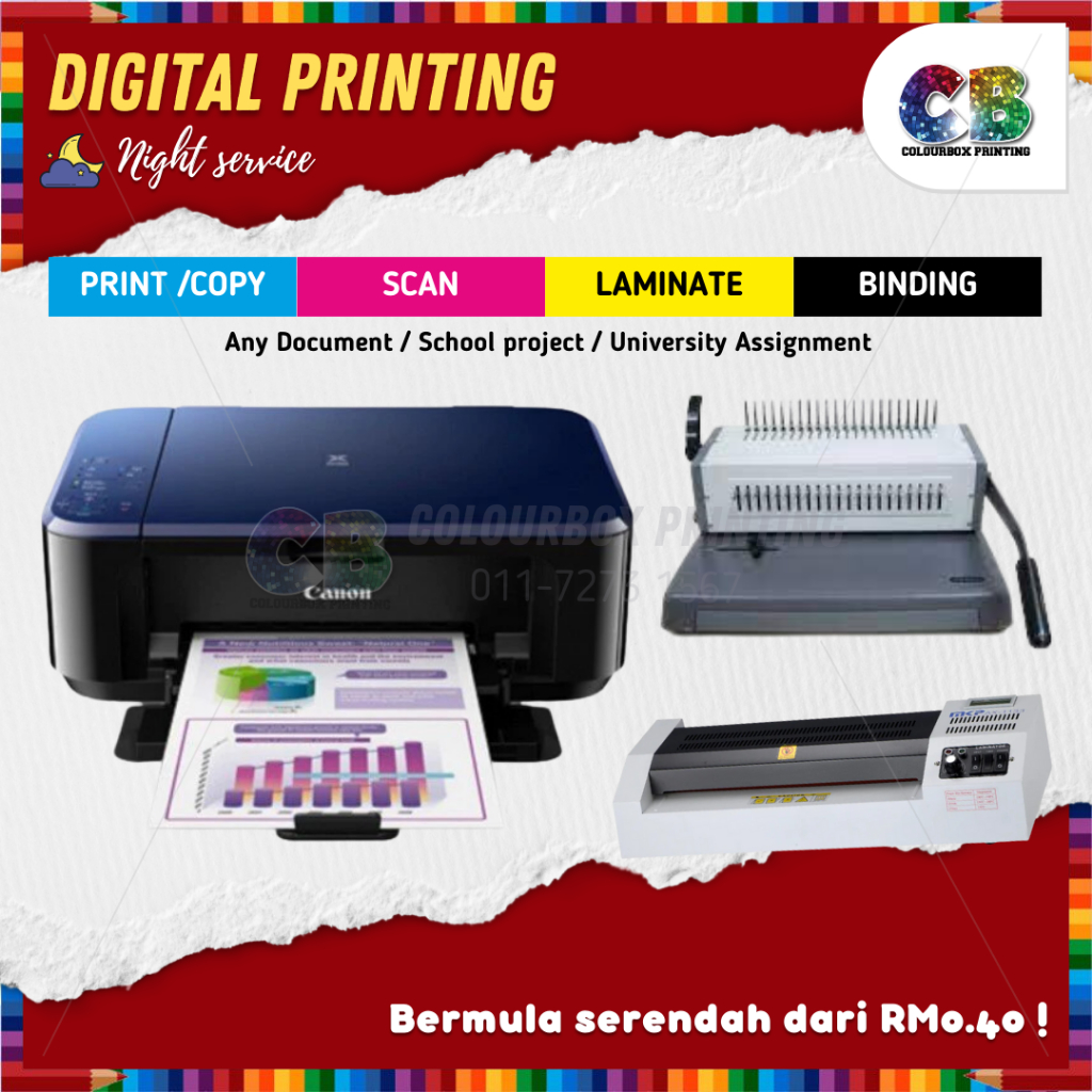 PRINT, LAMINATE, BINDING DOCUMENT Cetak Dokumen Segera! | Shopee Malaysia