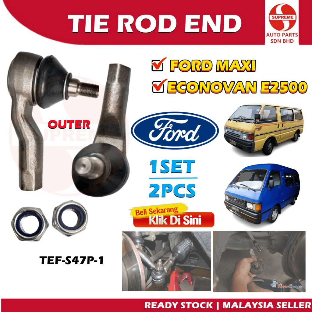S2U Steering Rack Tie Rod End Outer Inner Ford Maxi Econovan E2500 TEF ...